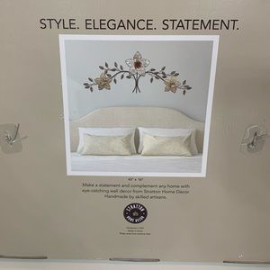 Stratton | Wall Decor | Rustic Metal Flower Wall Decor Rustic ...